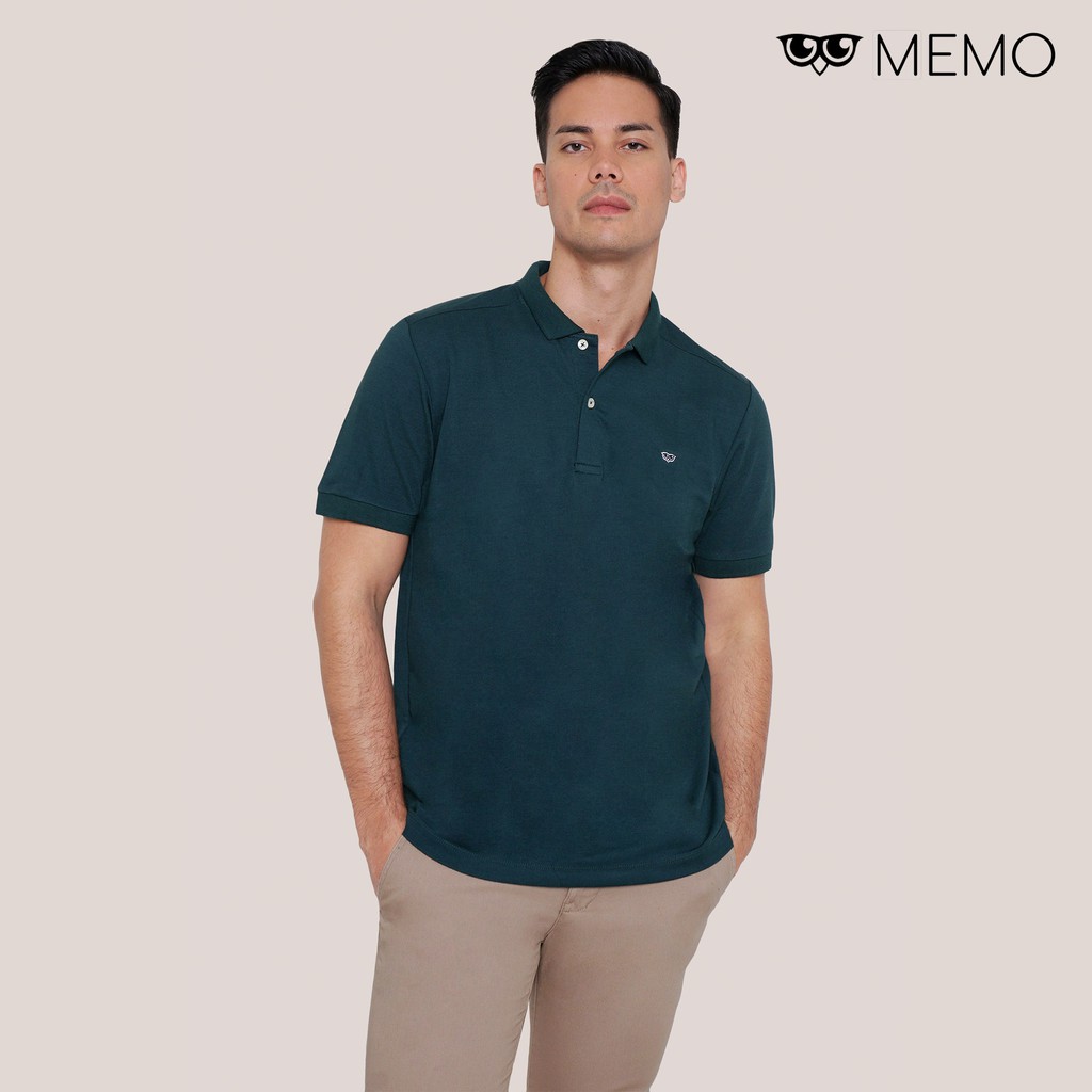 Memo Ultimate Basics Owl Polo For Men (Dark Green) | Shopee Philippines