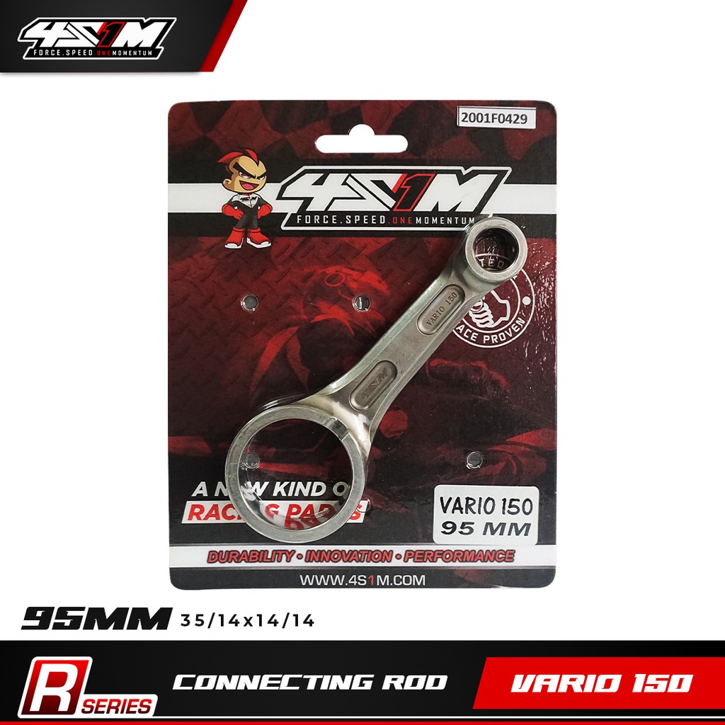 4S1M Connecting Rod Only For Click150 (35/14X14/14) 95MM R-Series ...
