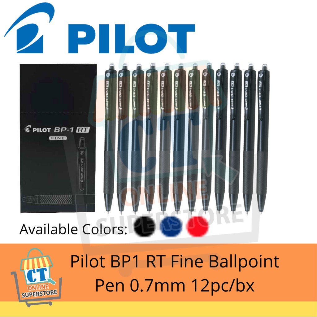 Pilot BP-1 RT Ballpoint Retractable Fine 0.7mm 12pc/bx | Shopee Philippines