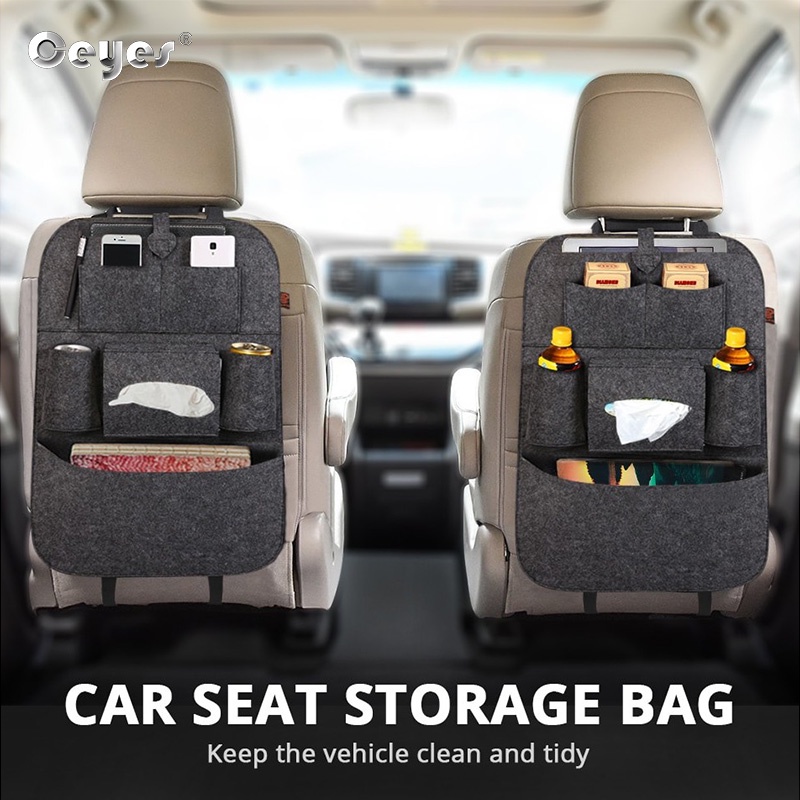 Ceyes Car Auto Seat Back Organizer Portable Felt Car Back Seat Multi ...