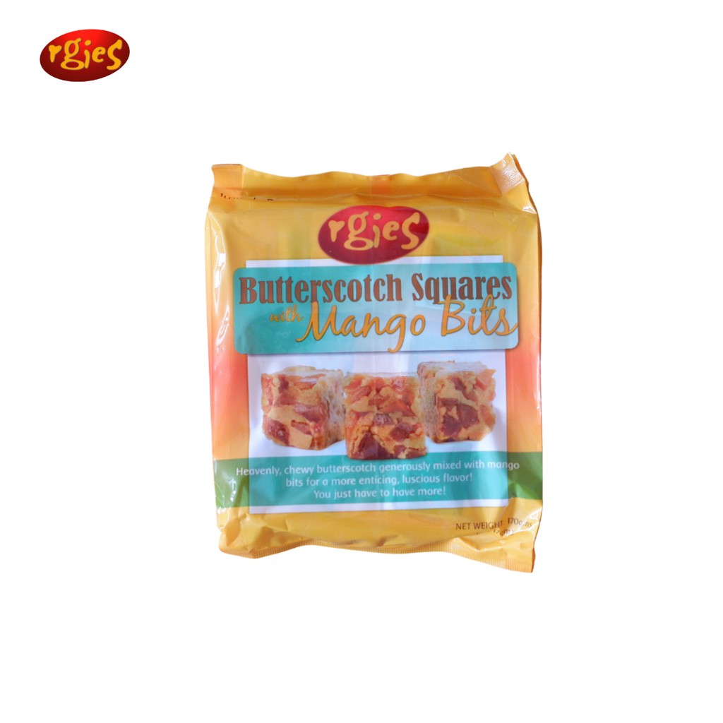 Rgies Butterscotch Squares with Mango Bits 170g (10Pieces/Pack ...