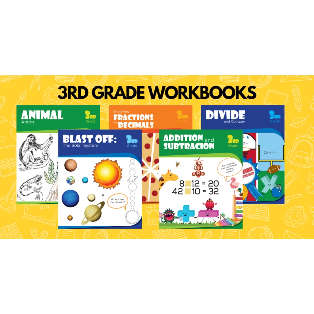 GRADE 3 Activity Workbook/Worksheet- Homeschool Materials - Bookbind ...