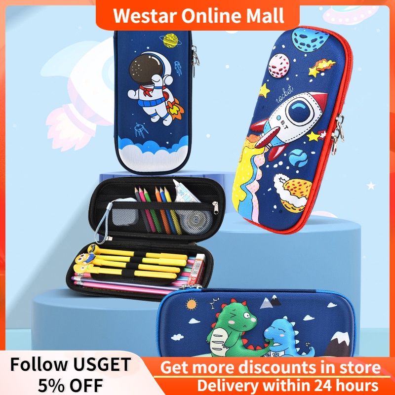 3D Pencil Case Stationery Box Large Multi-Compartment for School ...