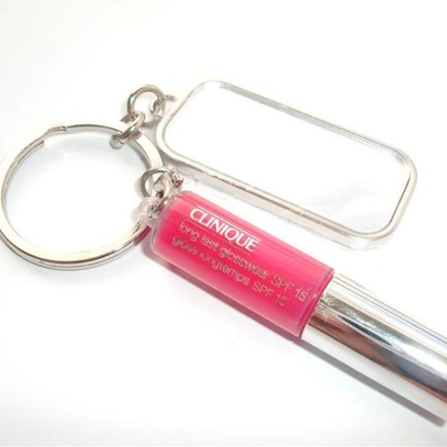 AUTHENTIC Clinique Keychain + Mini Lipgloss | Shopee Philippines