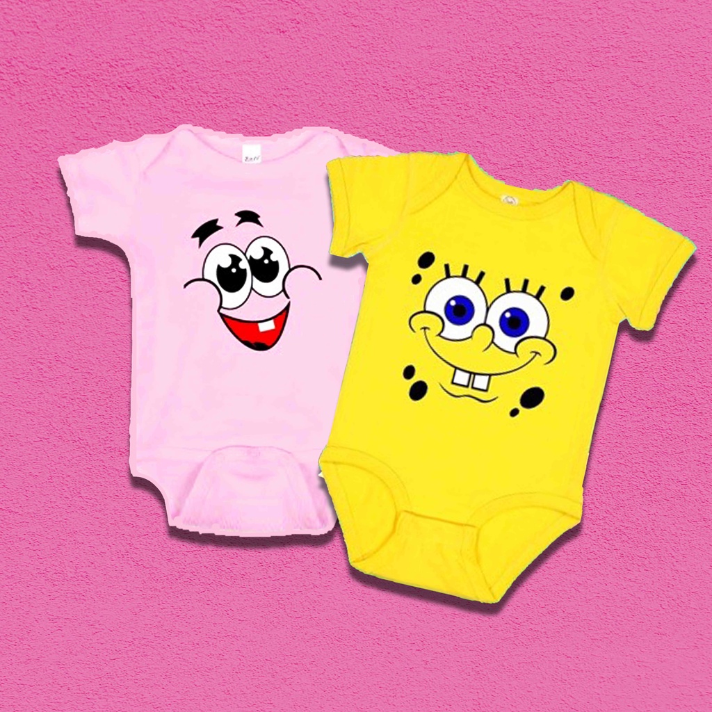 Spongebob Customized Baby Onesie Outfit | Shopee Philippines