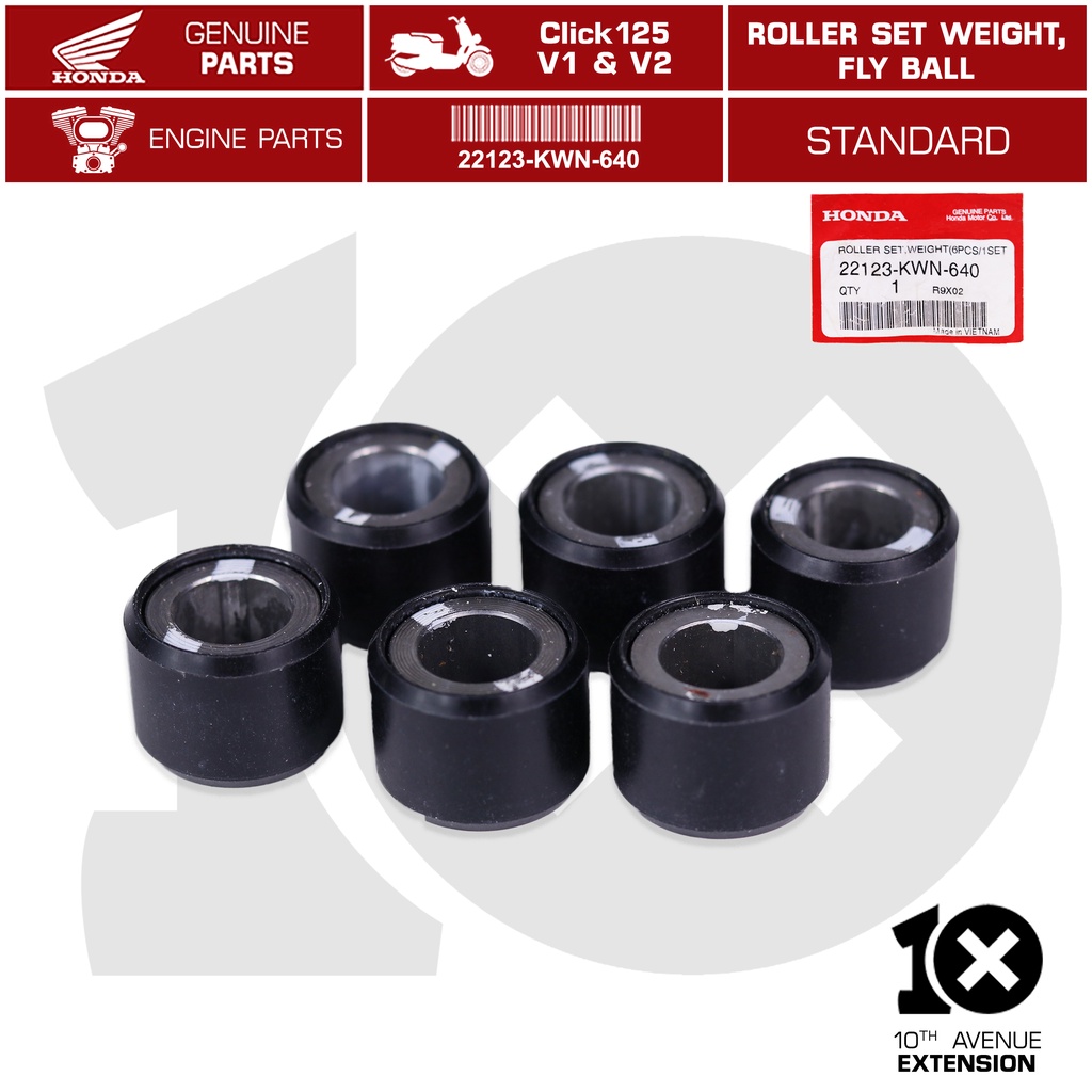 10thX Honda Genuine Roller Set Weight, Fly Ball Part No.22123-KWN-640 ...