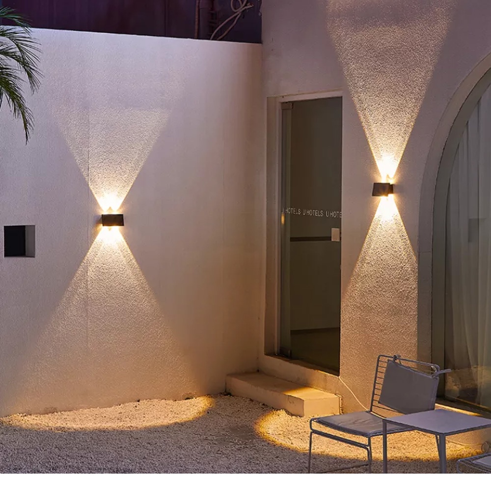 New super bright solar spotlight wall washer light outdoor wall light ...