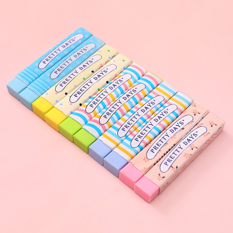 1PC Solid Color Long Strip Eraser Student Special Drawing Sketch Eraser ...