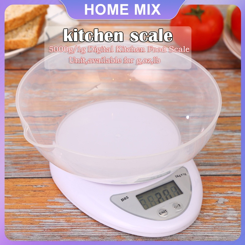 Kitchen Scale With Tray Food Scale Digital Weighing Scale Kitchen LED ...