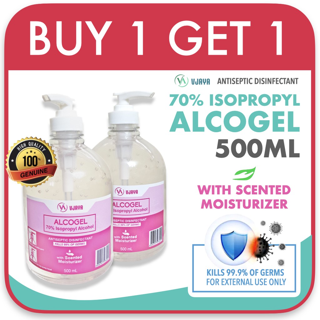 Alcogel 500ml [BUY 1 TAKE 1] 70% Isopropyl Alcohol Gel Hand Sanitizer ...