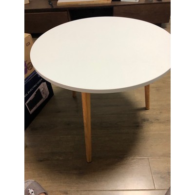 Coffee Center Table 40 50cm round mdf all wood 3 legs kids desk kid's ...
