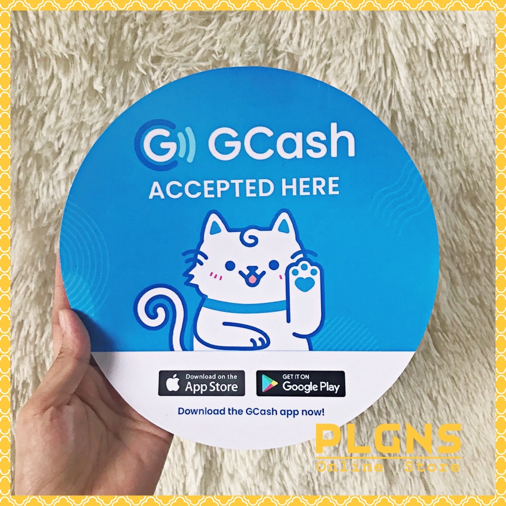 Gcash Accepted Here Sign Sticker Signage Loading Station Charges ...