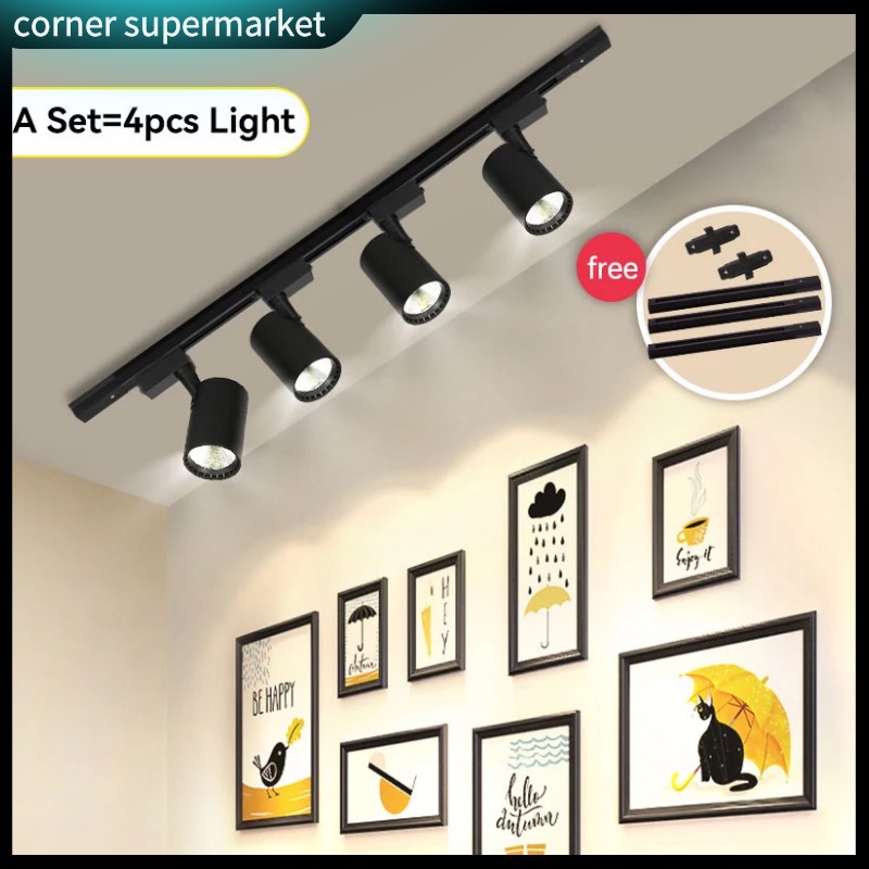 Complete Set Track Lamp Spot Light Ceiling Light LED Track Lighting ...