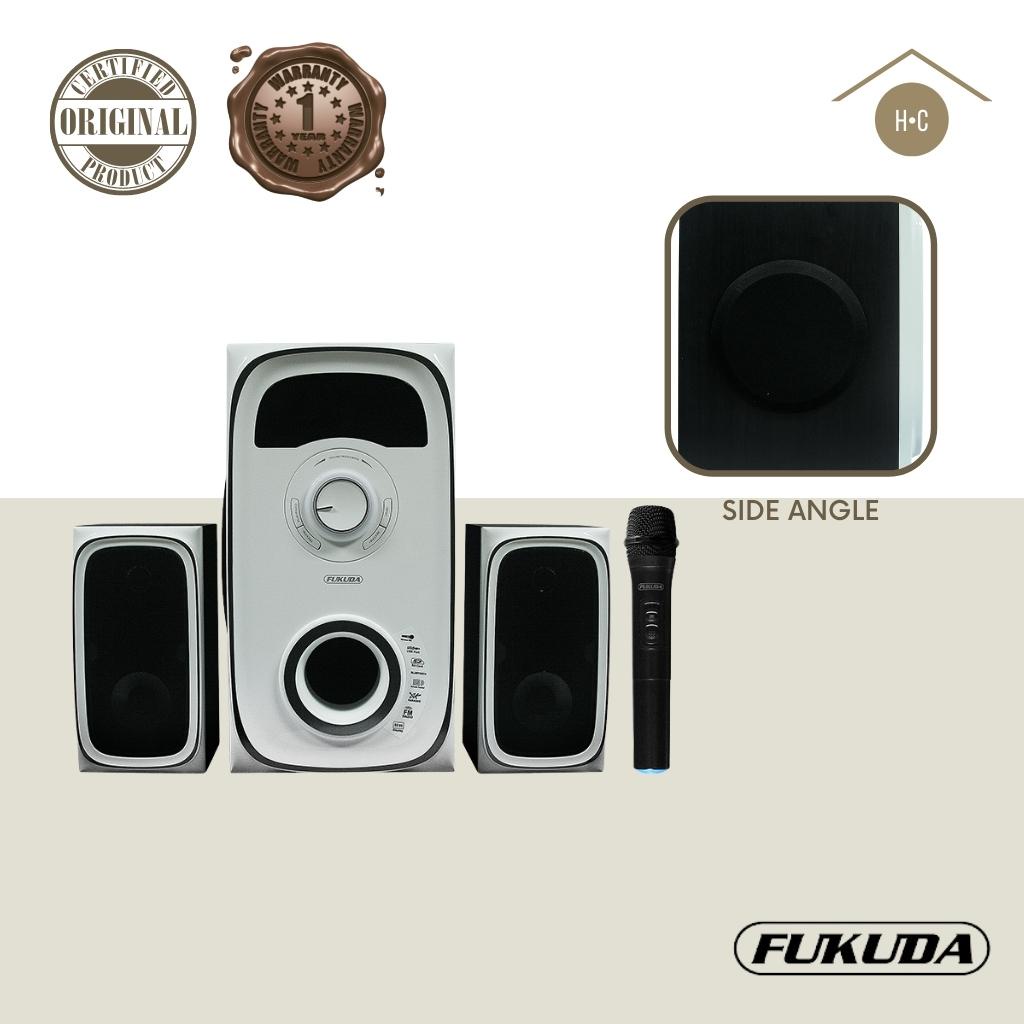 Fukuda 2.1 Ch Home Theater Speaker with Wireless Microphone 80W RMS ...