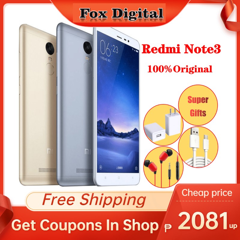 Xiaomi Redmi Note3 Note2 2+16GB 3+32GB used 5.5 inches big Screen Second hand 4G LTE Global Rom ...