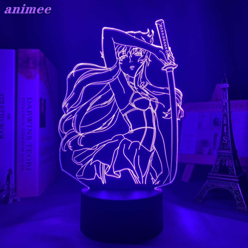 3d Anime Lamp Future Diary Nightlight for Kids Bedroom Decor Led Night ...