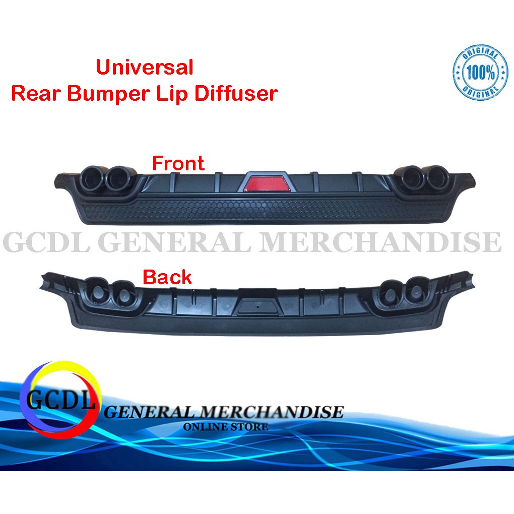 Universal Rear Bumper Lip diffuser | Shopee Philippines