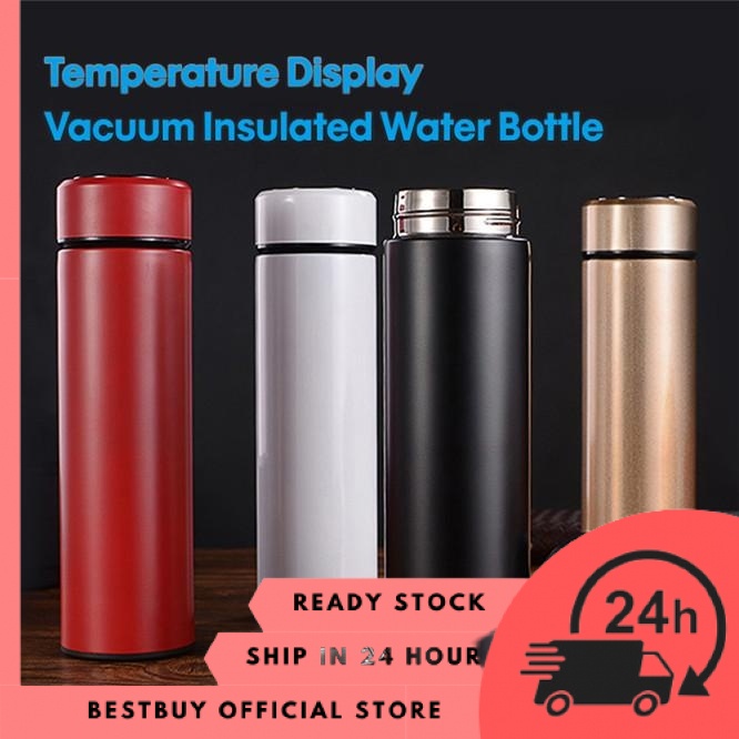 500ml Smart Digital Temperature Thermos Termos Air Panas LED Display ...