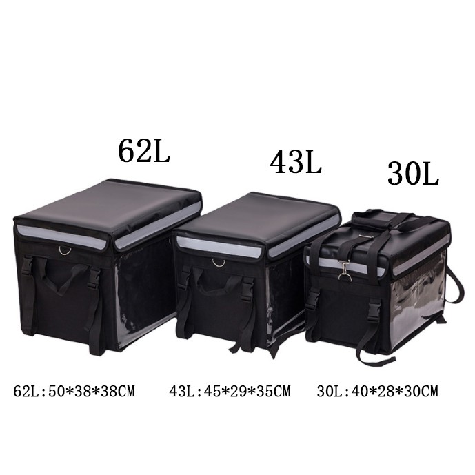 20-62L Motorcycle Delivery Bag Insulated Thermal Bag Food Delivery Bag ...