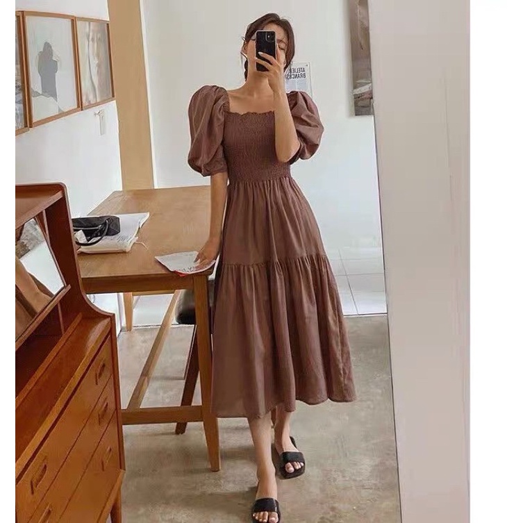 Only.Fashion Korean Maxi Dress #C30 | Shopee Philippines