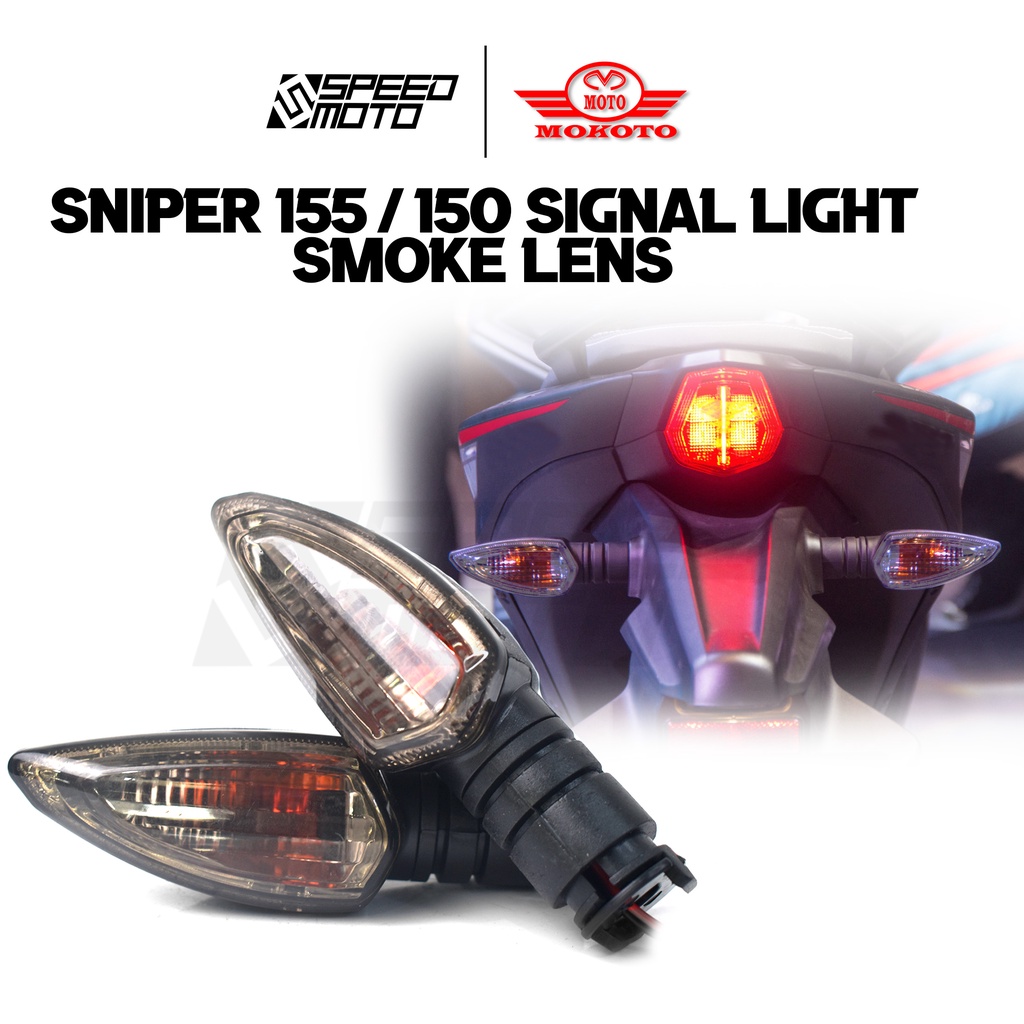 SNIPER 150 / 155 / AEROX V1 / V2 SIGNAL LIGHT SMOKE AND CLEAR LENS Z14 ...
