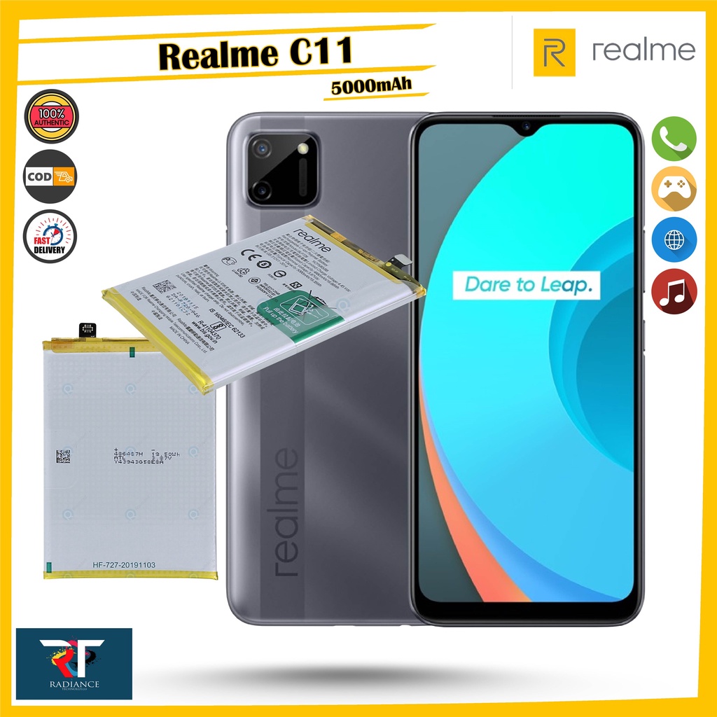 REALME C11 Battery RMX2185 ( 100% Original ) | Model: BLP729 5000mAh ...