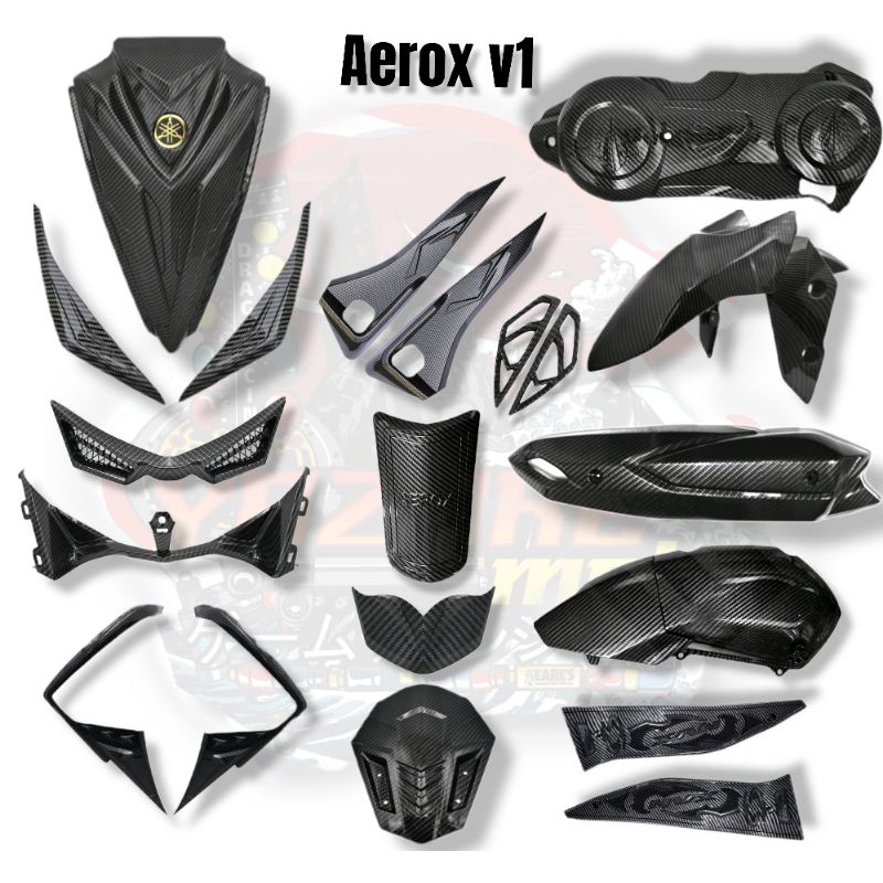 NEW!! Aerox v1 front fender , garnish, crank case, airbox cover, park l ...