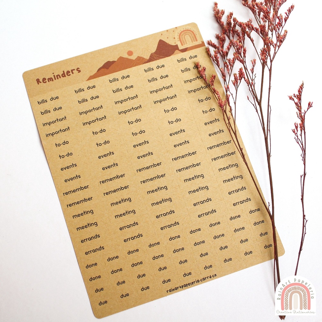 Class and Work Reminders Sticker Sheet | Planner Sticker | Journal ...