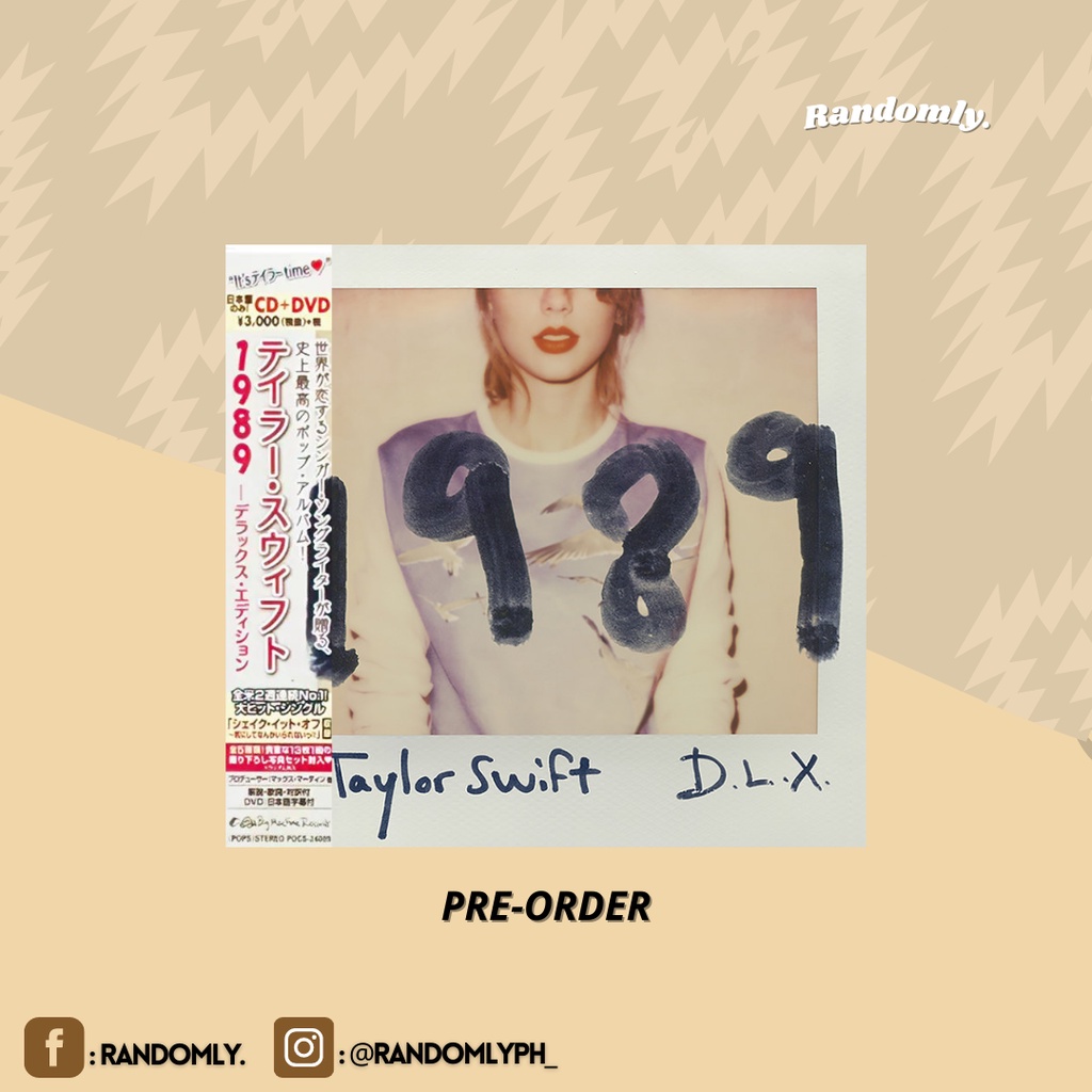Taylor Swift - 1989 Deluxe (Japan Edition) (Sealed CD/Album) | Shopee Philippines