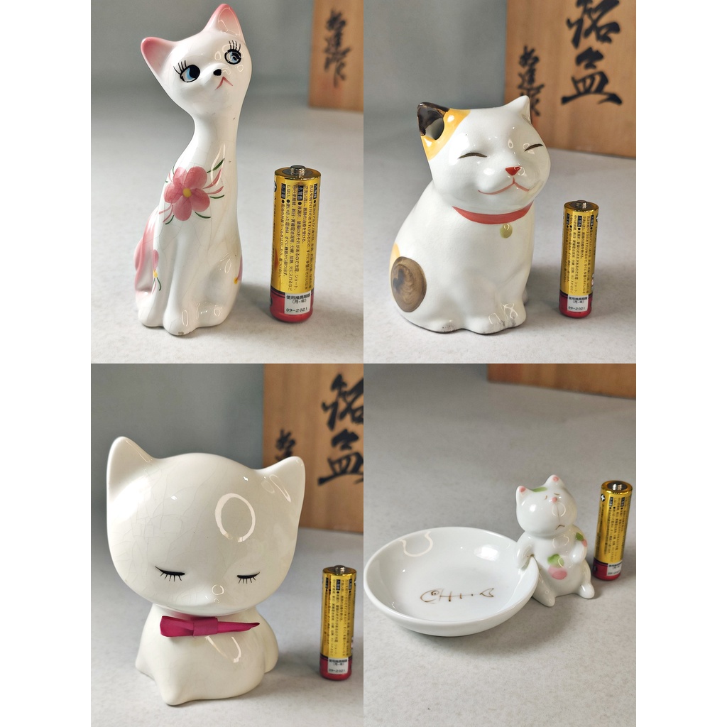 JAPAN CUTE CAT FIGURINE CERAMIC DISPLAY (JAPAN SURPLUS) | Shopee ...