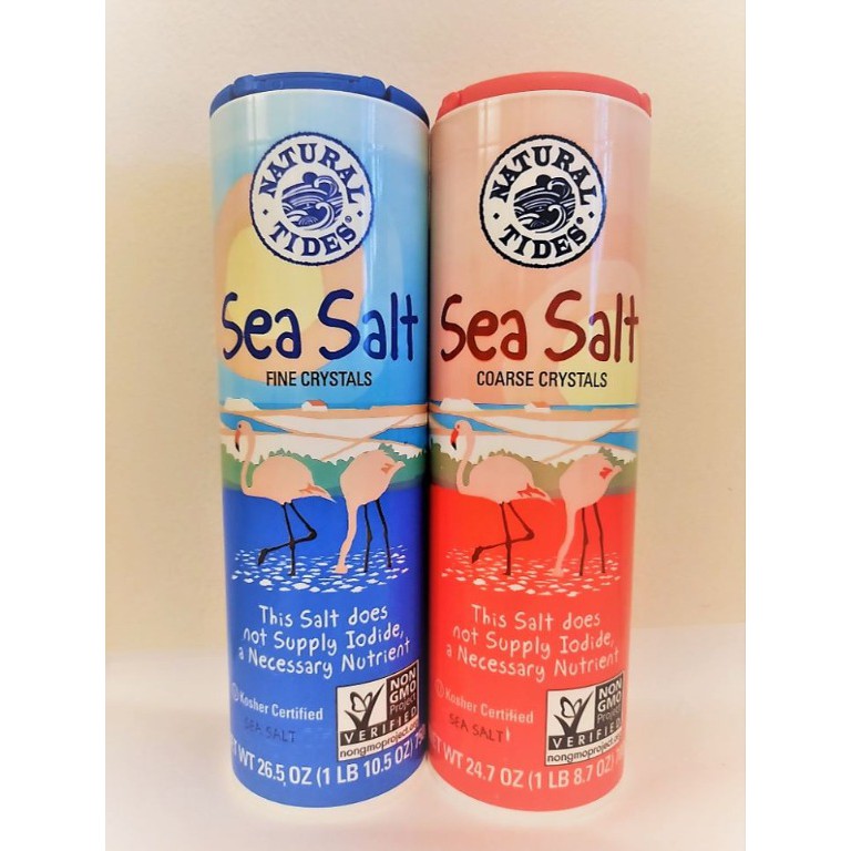 Natural Tides Meditteranean Sea Salt Coarse ( Available: 500 Grams or ...