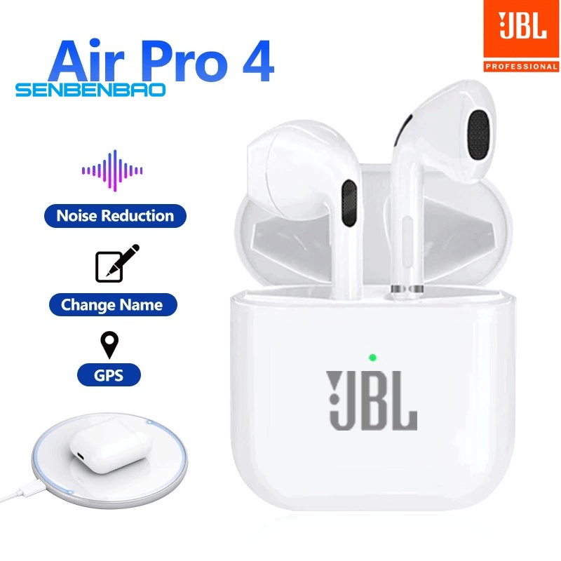 (COD) Pro 4 TWS Wireless Earphone Bluetooth 5.2 Headset With Mic Touch ...