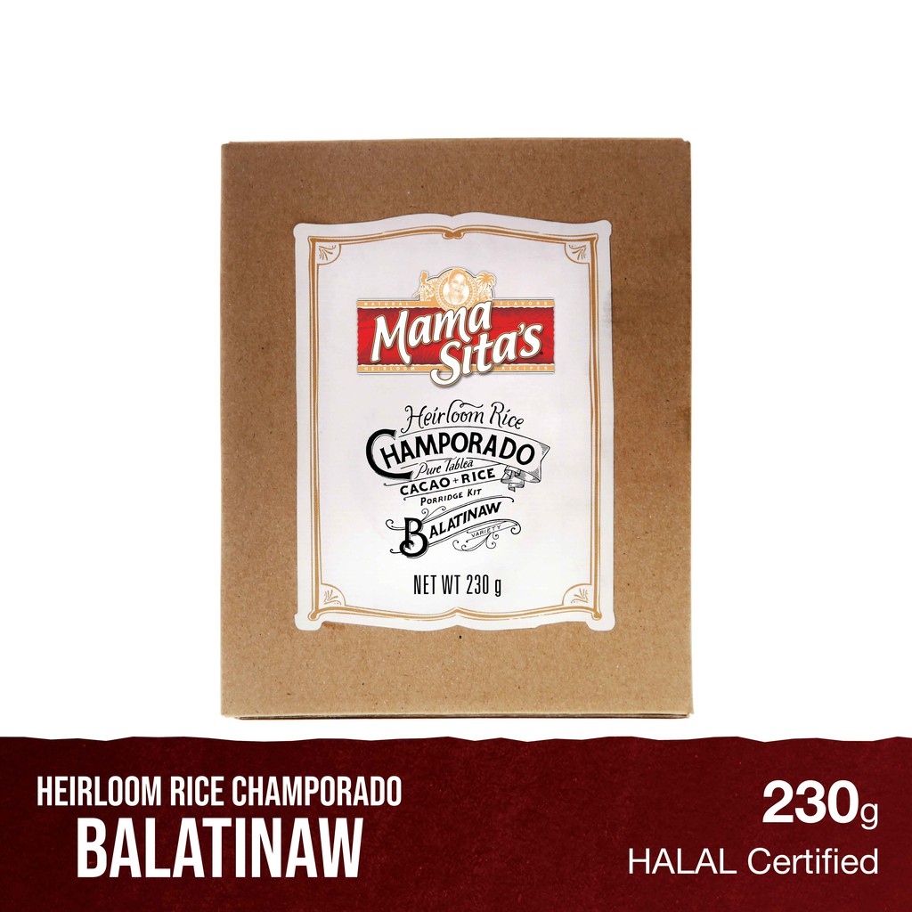 Mama Sita's Heirloom Rice Champorado - Balatinaw (230 g) | Shopee ...