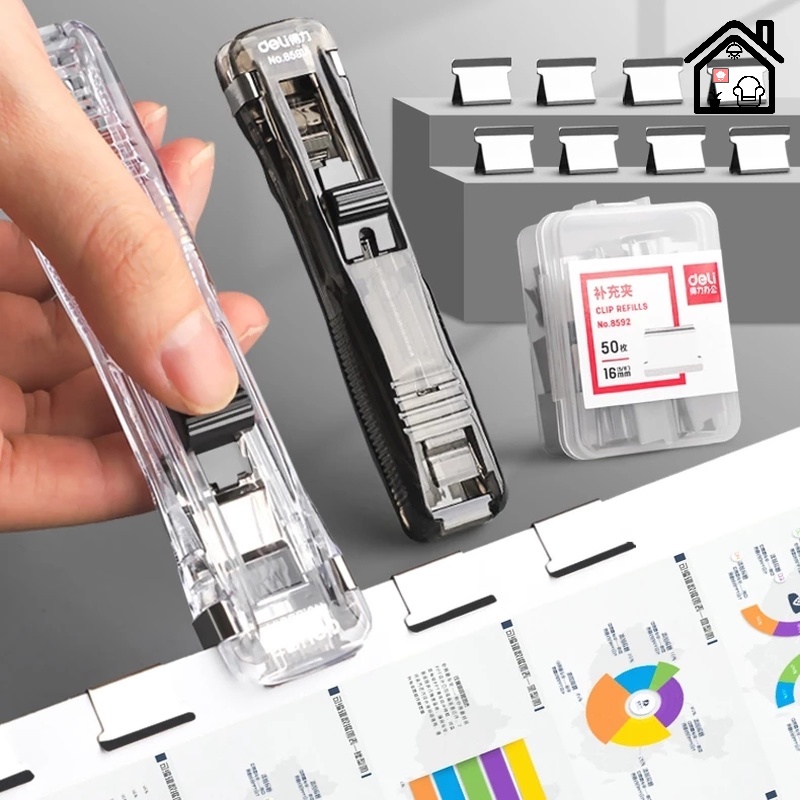 58Pcs Push Clips Office Stapler Remover Binder Push Clamp/ School Tape ...