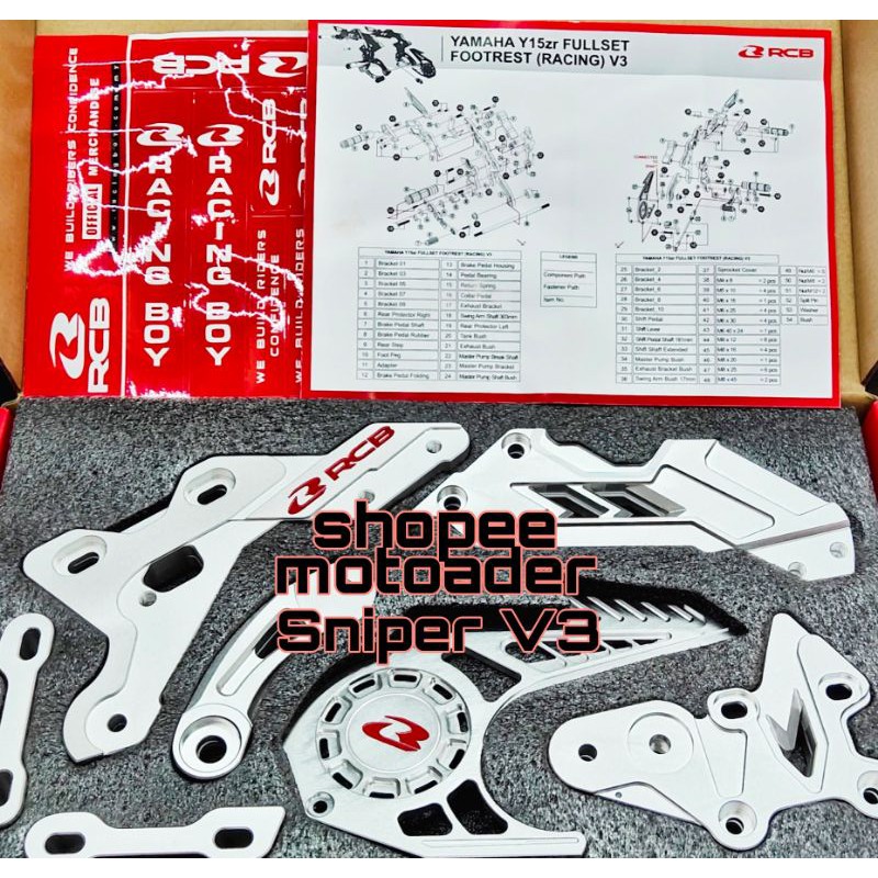 Rcb Full Shifter Sniper 150 S3/V7 | Shopee Philippines