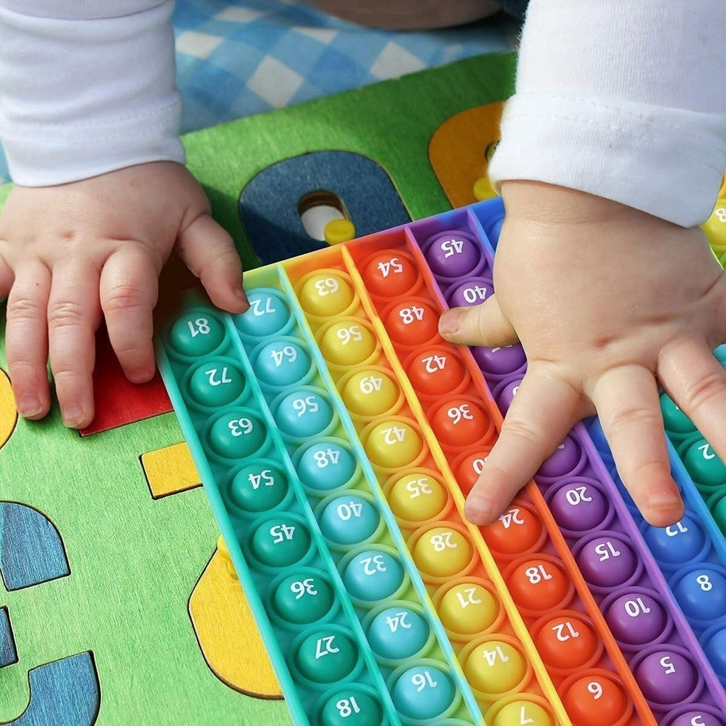 BKM082 Multiplication Table Chinese Pinyin MATH PINYIN Toy POP IT 9x9 ...