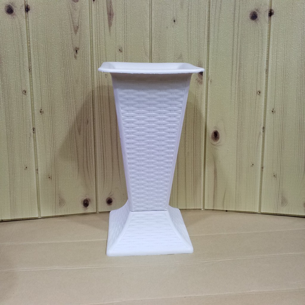 WHITE SQUARE ROMAN POT #822(16×30cm) | Shopee Philippines