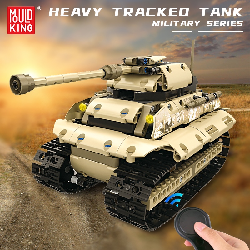 MOULD KING High-Tech Remote Control Tank Car Building Blocks MOC ...