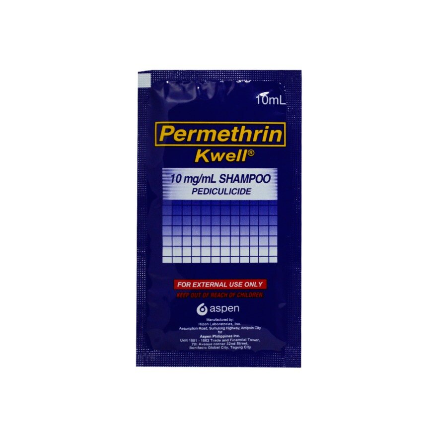 KWELL Permethrin 10mg/mL Shampoo 10mL/Sachet | Shopee Philippines