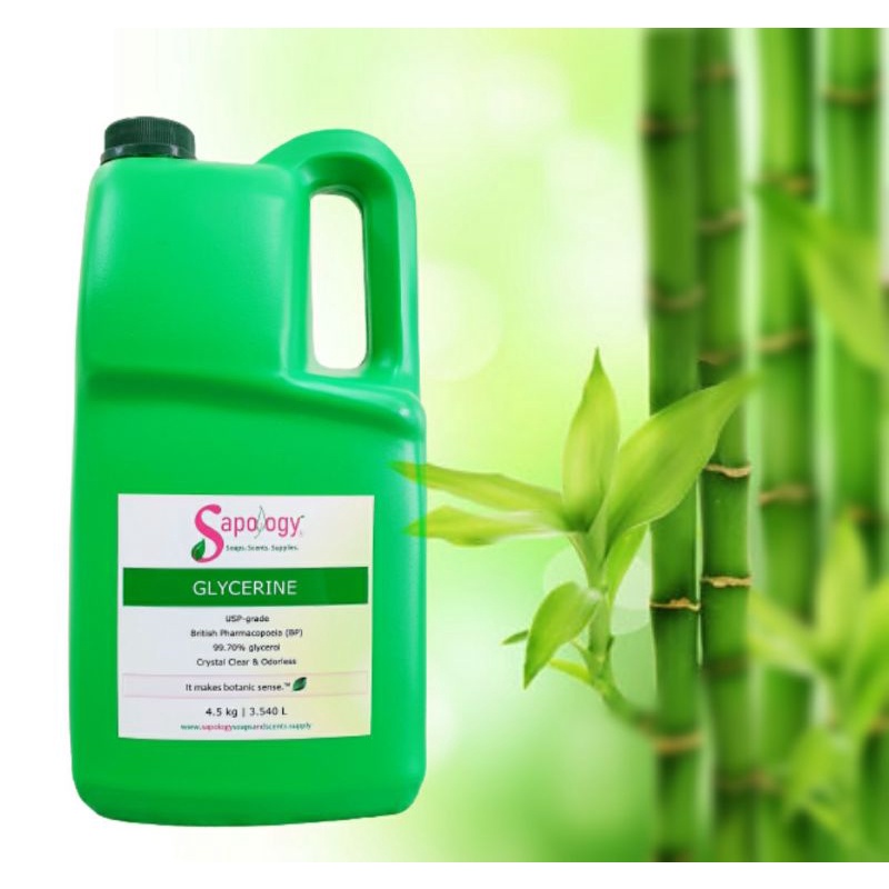 Sapology Glycerin / Glycerine / Glycerol (USP Grade) 4.5kg | 3.54L ...