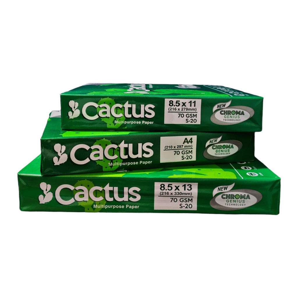 Copy Paper Bond Paper Cactus Brand Short/A4/Long | Shopee Philippines