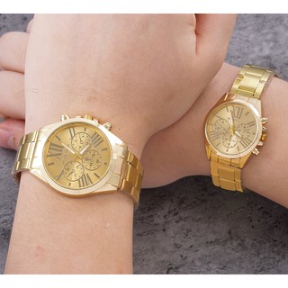 MK Michael Kors Stainless Steel gold couple gift Relo Watch W0001 ...