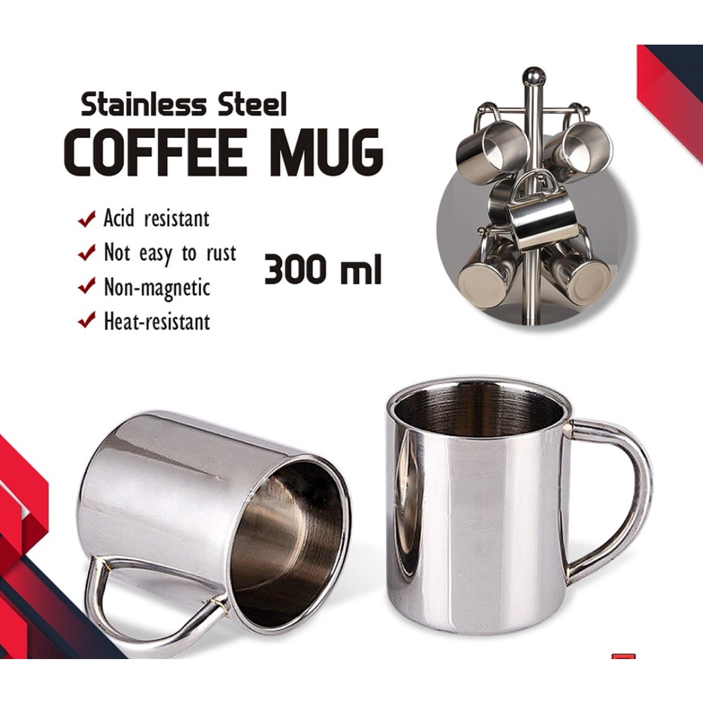 Sublimation Printable Stainless Coffee Mug 300ml with White Box ...
