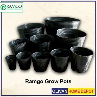 RAMGO Lightweight Black Plastic Soft Grow Pots 10's GFGP105/120/135/150 ...