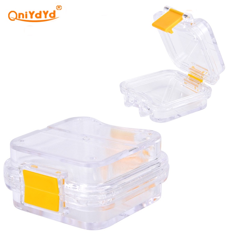 1pc Membrane plastic denture tooth box transparent tooth box plastic ...