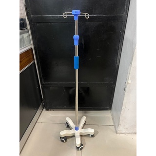 Five Wheels Stable and Sturdy Stainless Steel IV Rod Stand, Infusion ...
