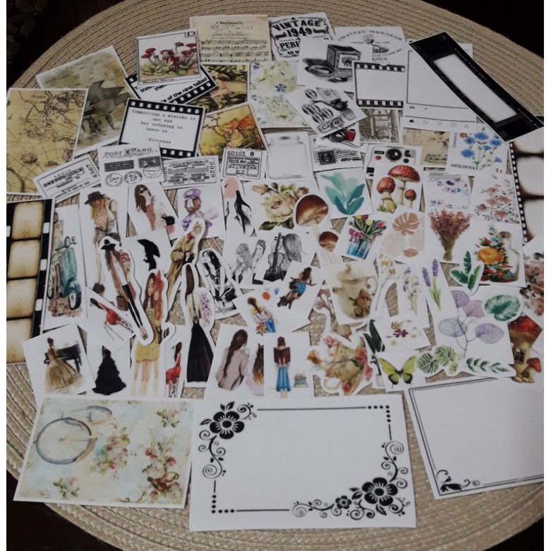 25pcs Transparent sticker for Scrapbook Journal (random pick) | Shopee ...