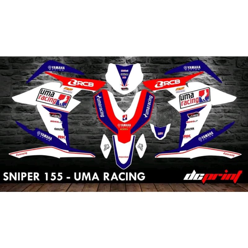 Sniper 155 decals uma racing | Shopee Philippines