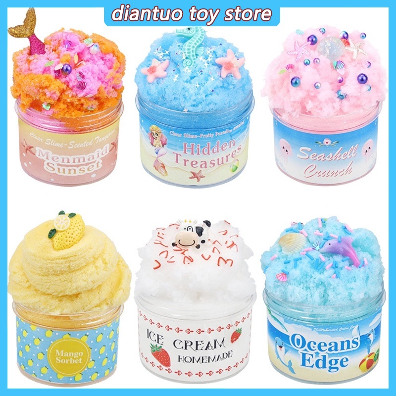 DIY Butter Slime Fruit Kit Soft Non-sticky Cloud Slime Scented Toy Kids ...