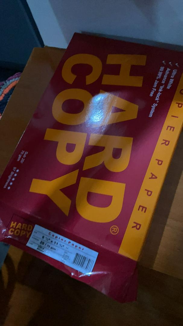 A4 SIZE HARD COPY BOND PAPER 70GSM SUBSTANCE 20 500 SHEETS Shopee ...